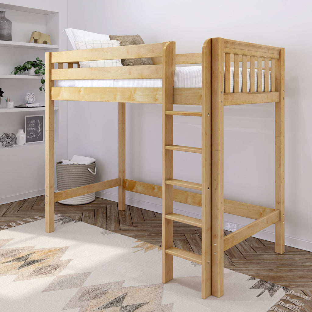 Maxtrix Twin High Loft Bed with Ladder – Kids Bedroom Gallery